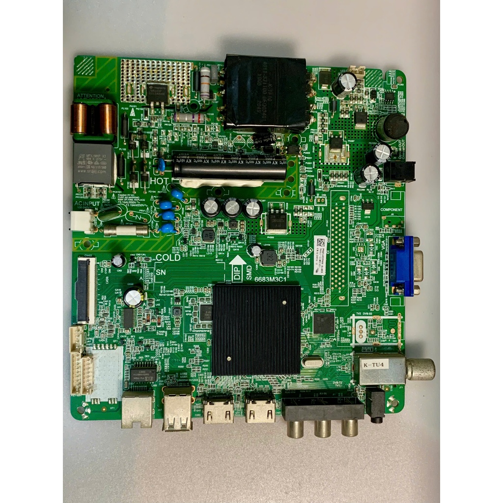 Bo main boar mạch linh kiện tivi tv Casper 43FX6200 nguồn, xử lý chung ...
