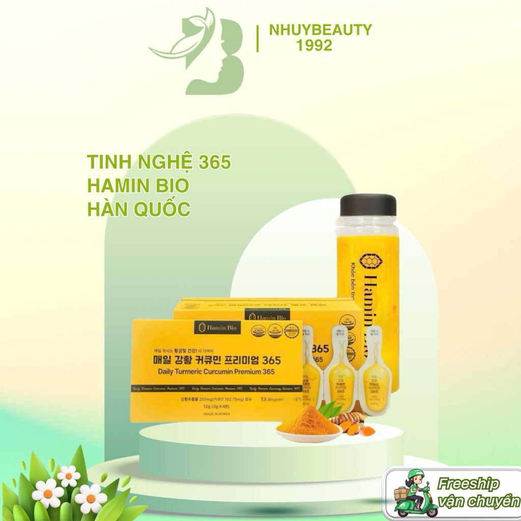 Tinh nghệ Daily Turmeric Curcumin Premium 365 Hamin Bio 32 tép | Shopee ...
