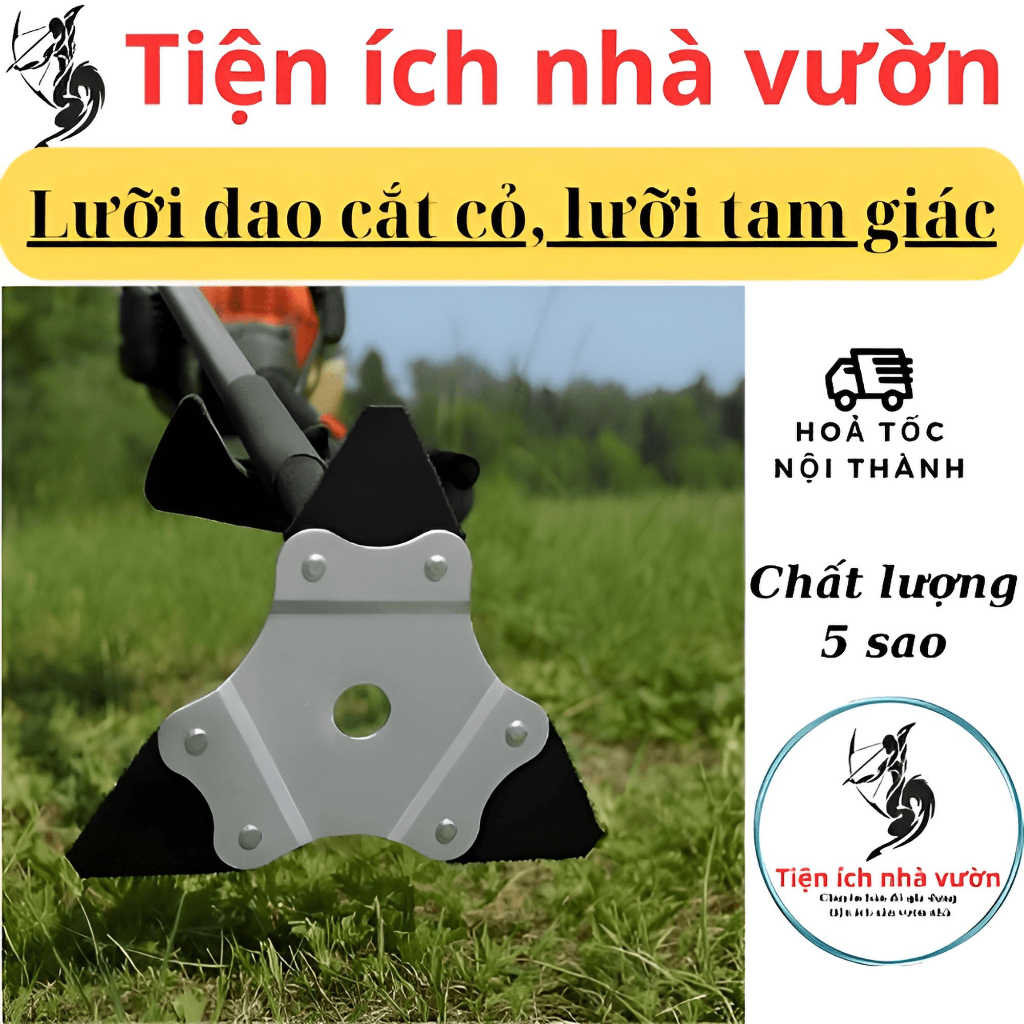Lưỡi dao hình tam giác, Lưỡi cắt cỏ tam giác cạnh có răng cưa thép ...