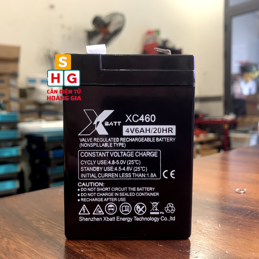 Pin cân điện tử, Ắc quy khô 4v 6Ah - Chuyên Dùng cho cân điện tử ...