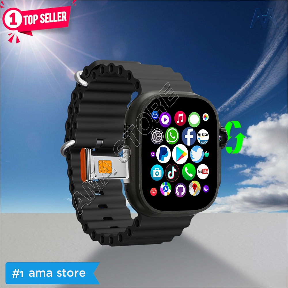 Đồng hồ Thông minh AMA Smart watch TK Plus 64GB Android 8.1 Camera xoay ...
