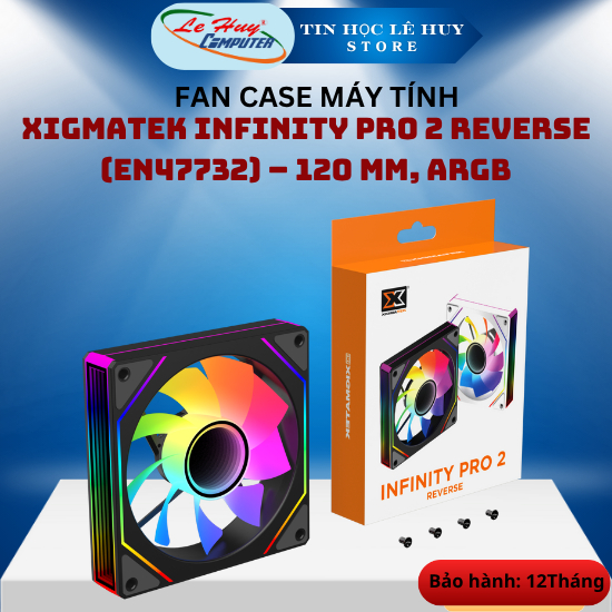 Fan Case Máy Tính XIGMATEK INFINITY PRO 120 mm, ARGB (Black/ White ...