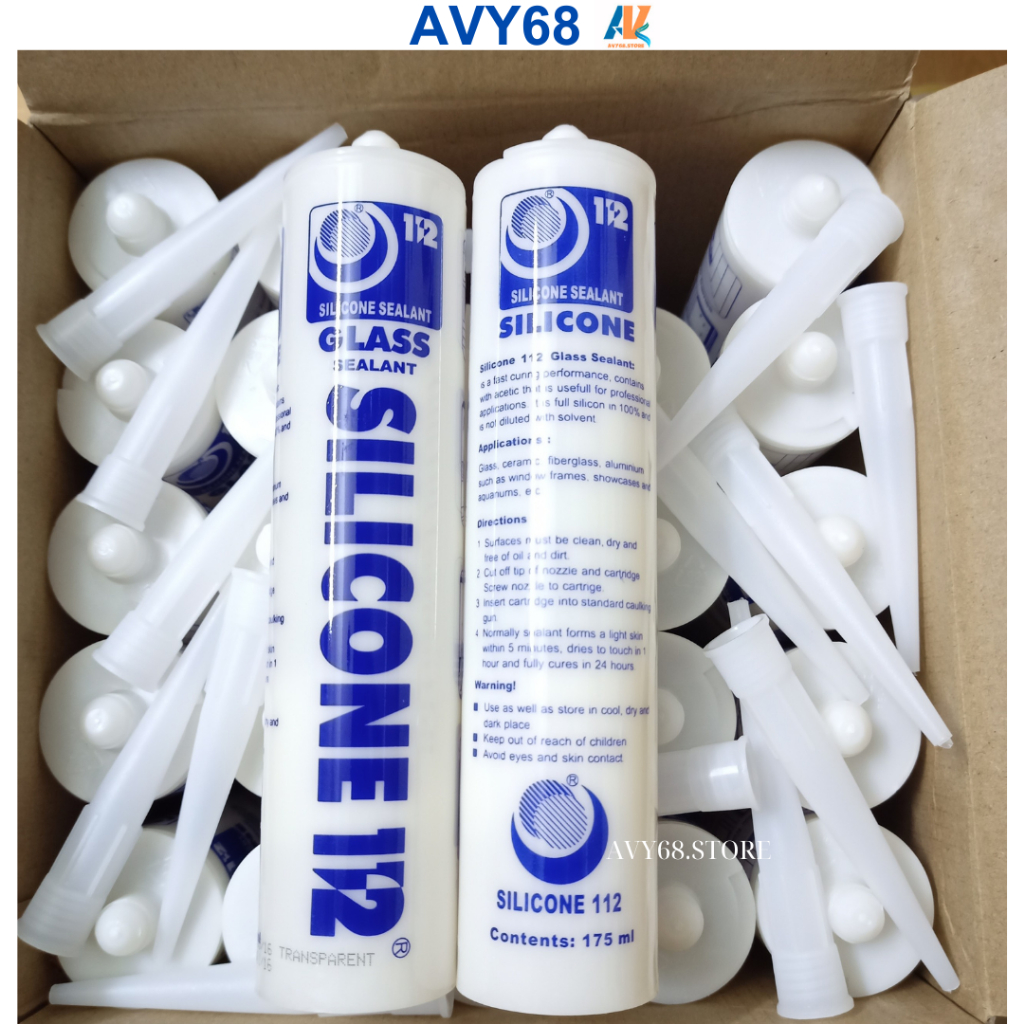 Keo silicone 112 mặt trăng màu trắng trong 175ml | Shopee Việt Nam