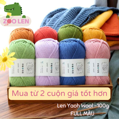 [Hình thật] Len Yaoh Wool 100gr (Full Màu 01 - 40) - Phụ kiện handmade ...