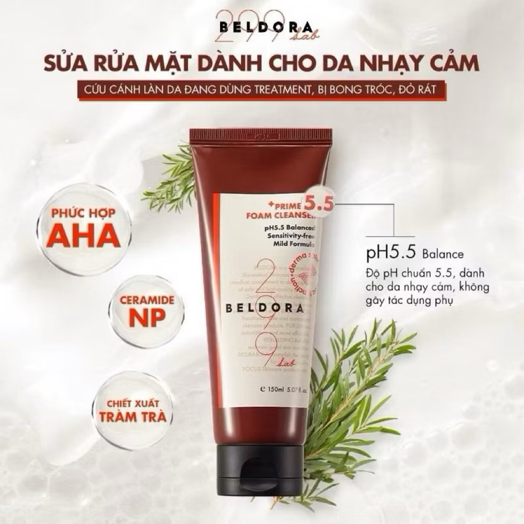 𝗦𝗨̛̃𝗔 𝗥𝗨̛̉𝗔 𝗠𝗔̣̆𝗧 𝗕𝗘𝗟𝗗𝗢𝗥𝗔 +Primer 5.5 Foam Cleanser - 𝗖𝗛𝗔̂𝗡 𝗔́𝗜 𝗖𝗛𝗢 ...