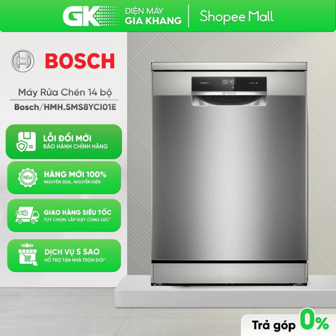 SMS8YCI01E - Máy Rửa Bát Bosch Độc Lập SMS8YCI01E Series 8 {GIÁ MÁY ...