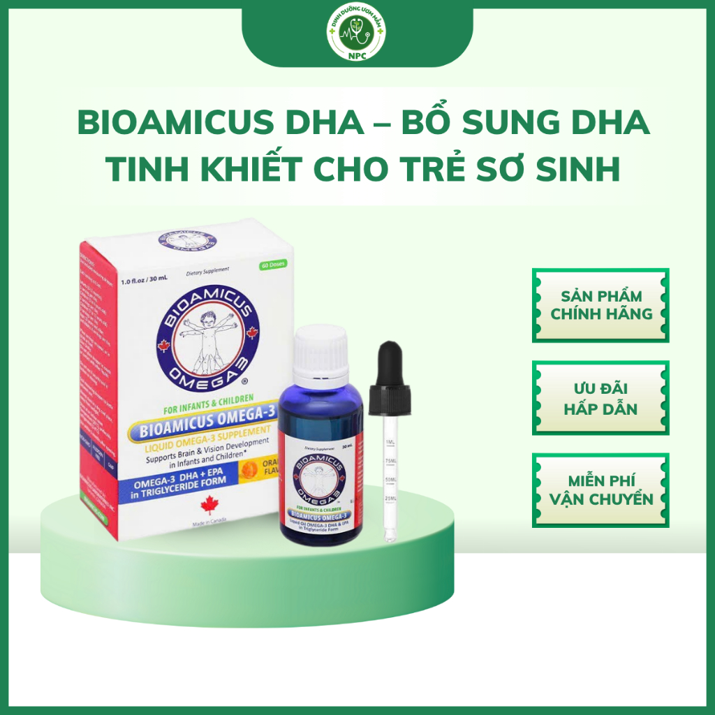 BioAmicus DHA 30ml – Bổ Sung DHA Tinh Khiết Cho Trẻ, Phát Triển Não Bộ ...