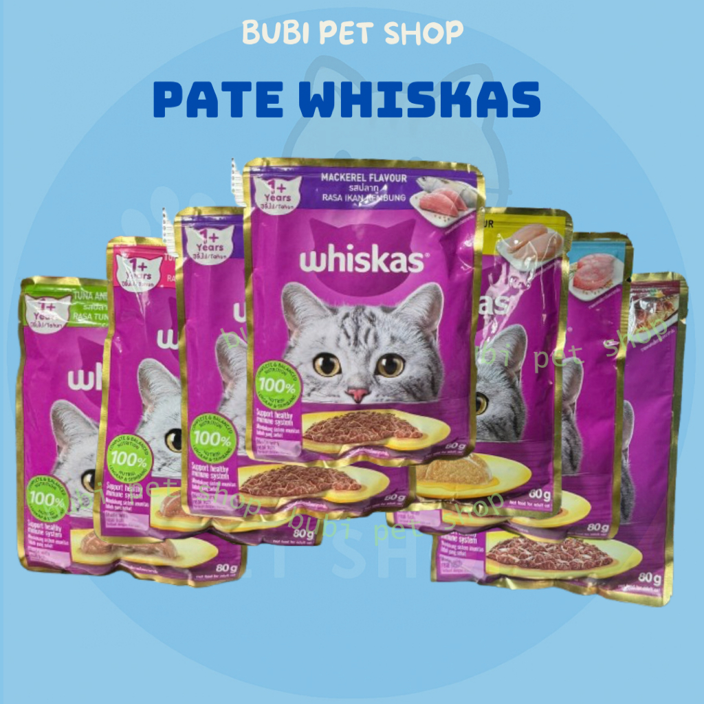 Pate xốt cho mèo Whiskas Adult - 80gr | Shopee Việt Nam