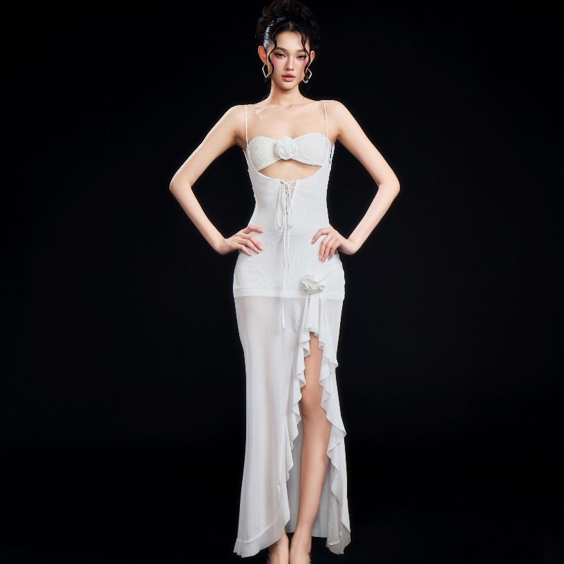 Đầm dài kèm bra BINGQILIN DRESS - Tipblu | Shopee Việt Nam