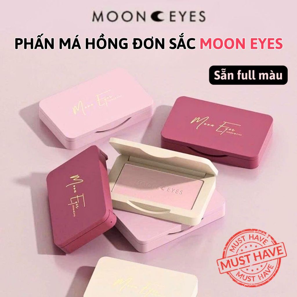 [MOON EYES] Phấn Má Hồng MOONEYES 6,5g Đơn Sắc Dạng Bột Mịn Trang Điểm ...