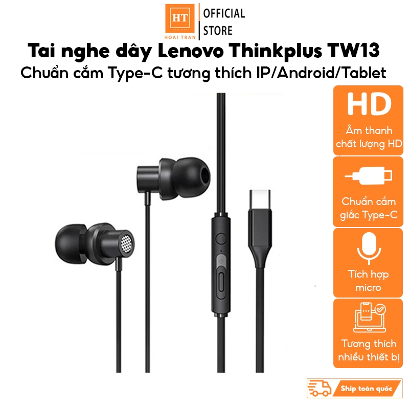 Tai Nghe Lenovo Thinkplus TW13 Type-C | Âm Thanh Sống Động, Mic Rõ Nét ...
