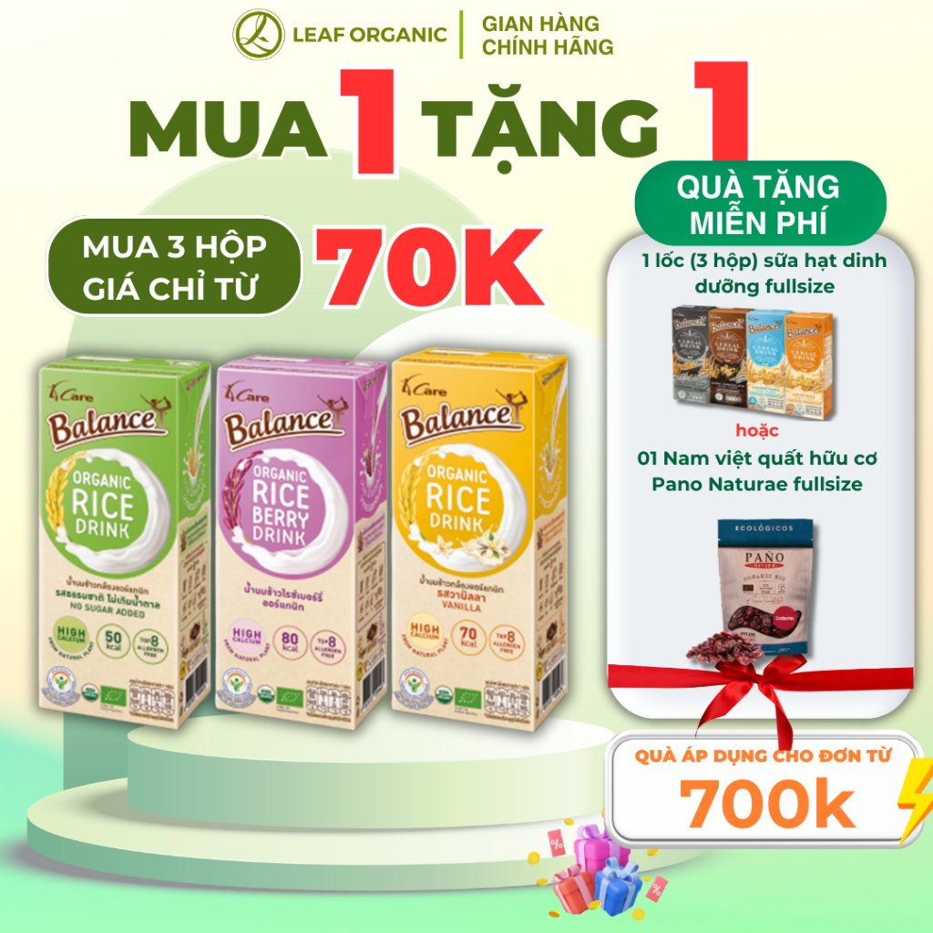 Sữa gạo hữu cơ 4Care Balance 180ml | Shopee Việt Nam