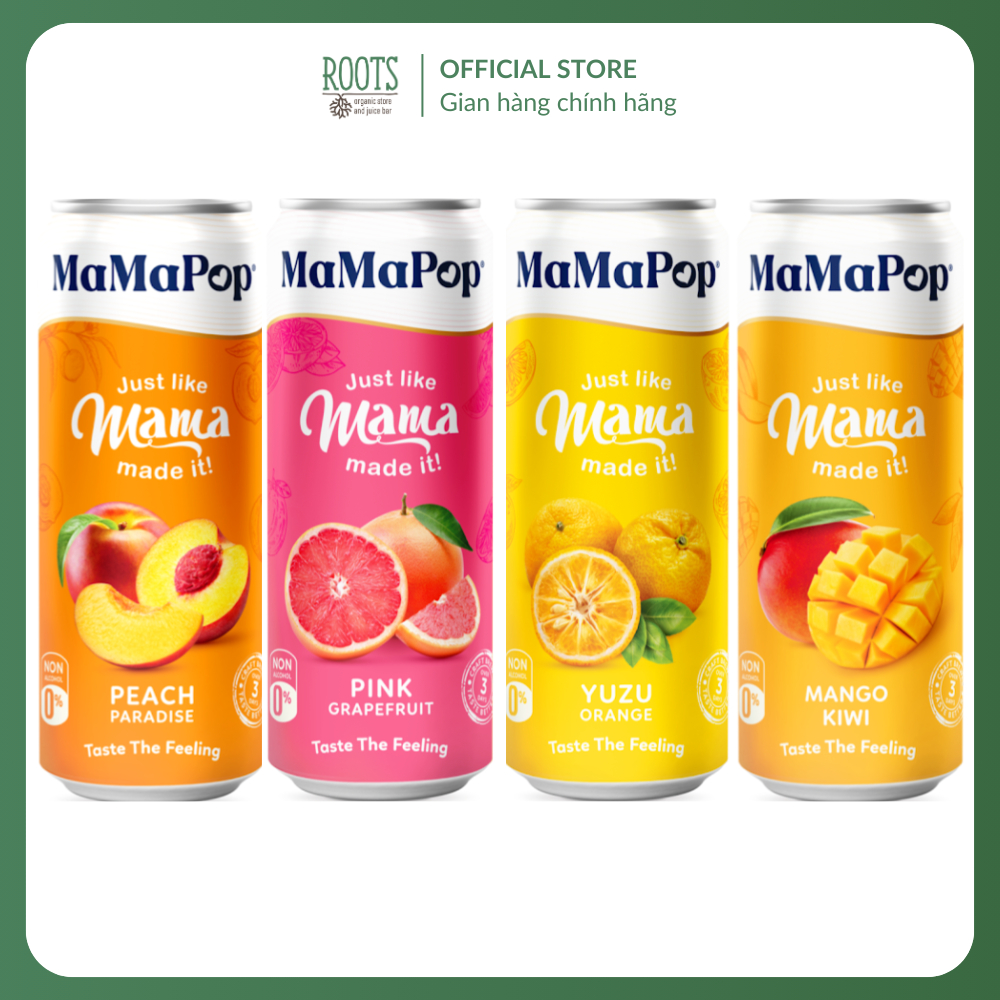 (Ship hỏa tốc) MAMAPOP - Nước Trái Cây Có GA, Sparkling Drink (330ml ...