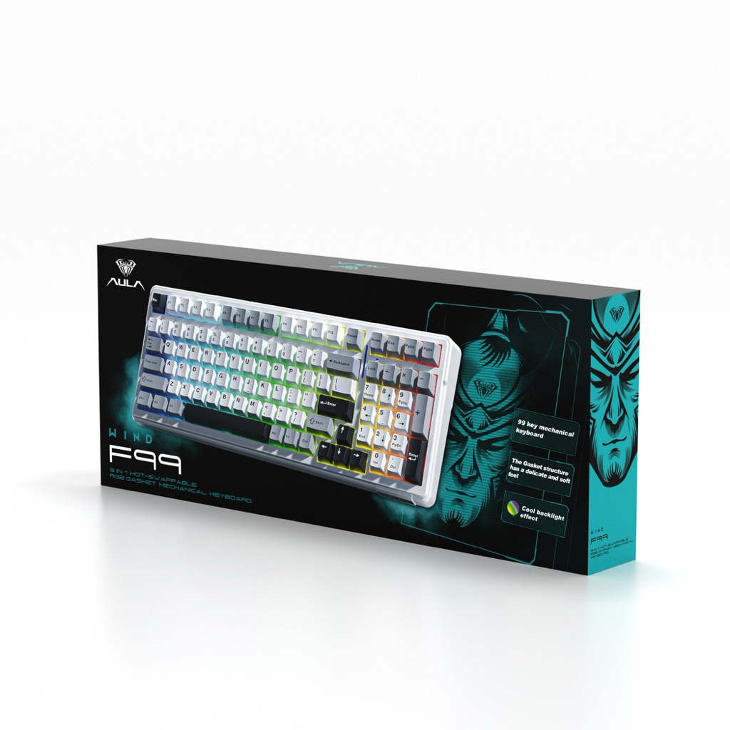 AULA F99 BÀN PHÍM CƠ GAMING 3 MODE | Shopee Việt Nam