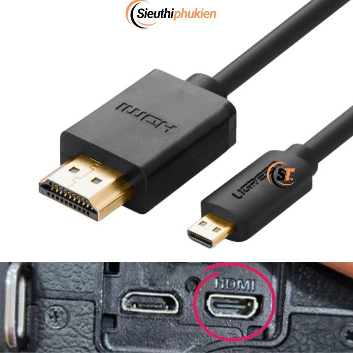 Dây micro HDMI livestream cho máy ảnh Canon M100, M200, M50, M5, M6 ...