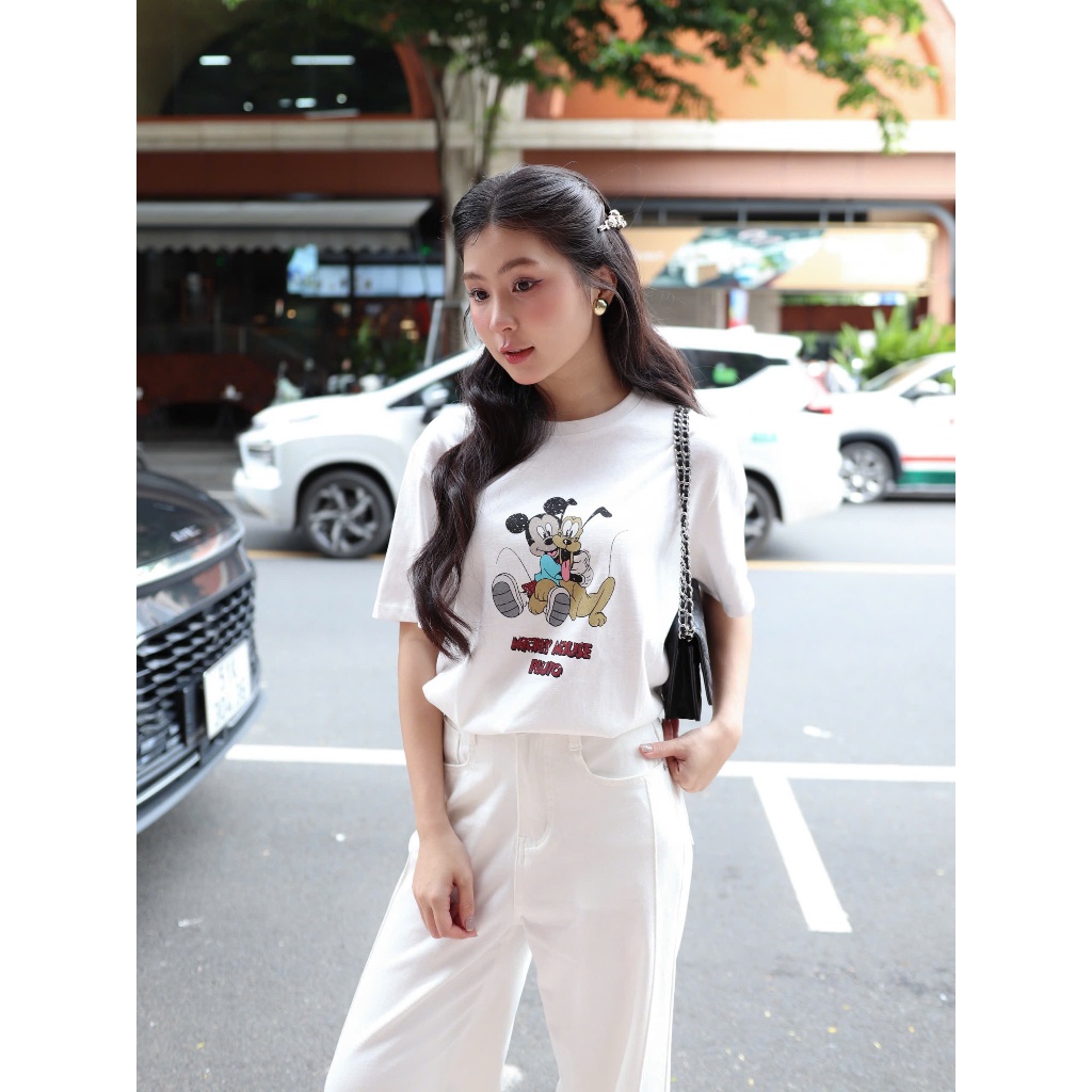 LIN CLOSET [AT975] Áo thun cotton MICKEY style Hàn Quốc - NEW ...