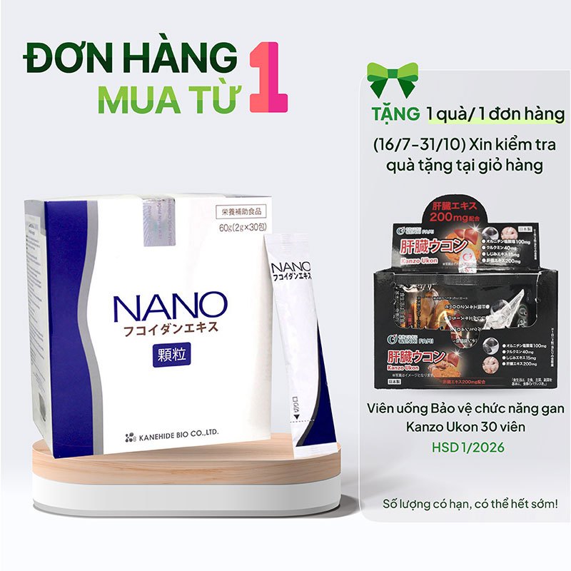 TPBVSK: Bột uống Nano Fucoidan Extract Granule 2gx30 gói, hỗ trợ nâng cao đề kháng | Shopee Việt Nam