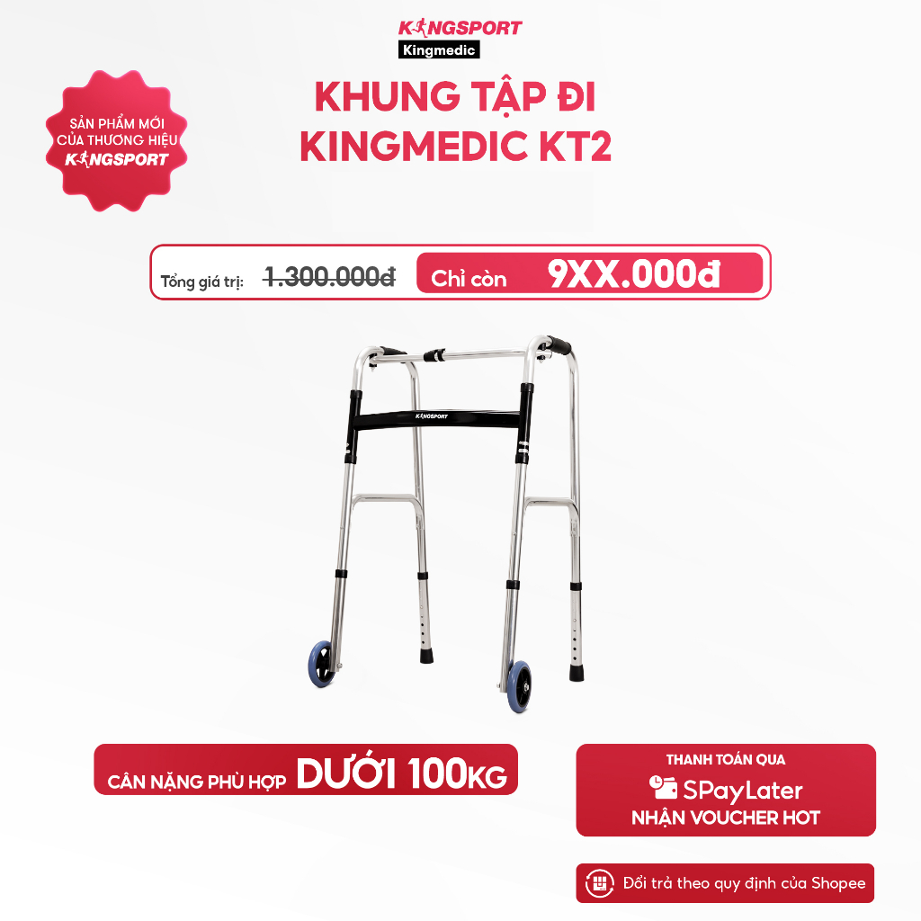 GIAO HÀNG TOÀN QUỐC | Khung tập đi KINGSPORT KINGMEDIC KT2 thiết kế ...