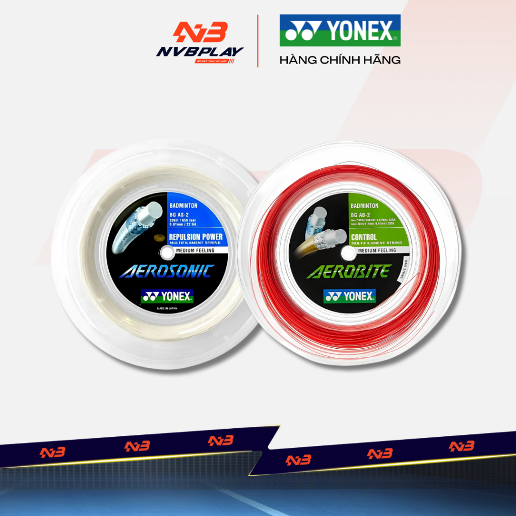[CHÍNH HÃNG] Cước cuộn Yonex BG AEROBITE/ AEROSONIC 200M | Shopee Việt Nam