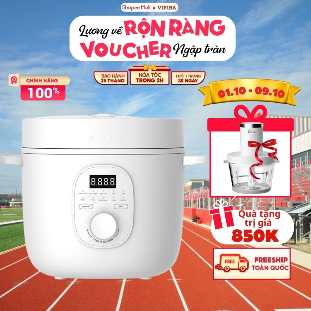 Nồi Cơm Điện 10in1 VIFIBA, Nồi Cơm 3L Chức Năng Hẹn Giờ, Nồi hầm hấp ...