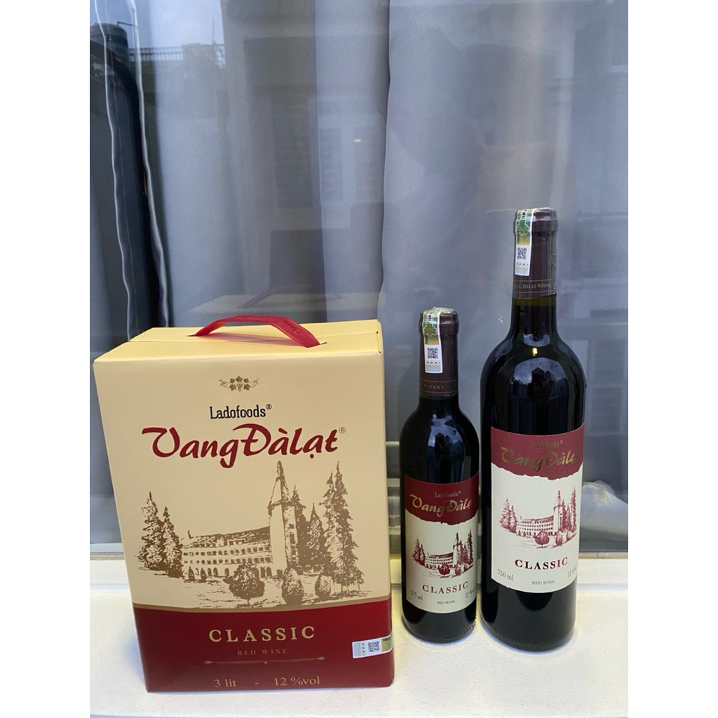 Ruou Vang Đà Lạt CLASSIC 12% | Shopee Việt Nam