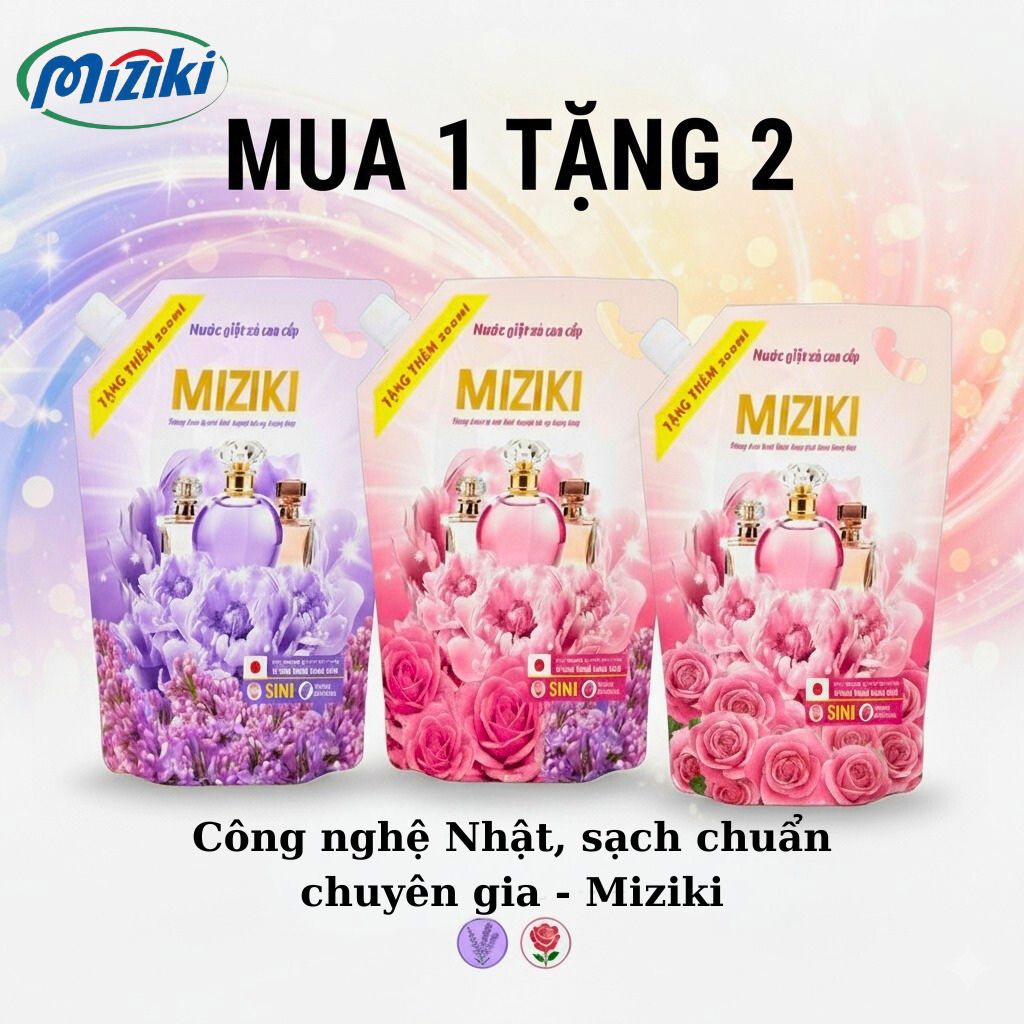 Mua 1 Tặng 2 - Nước Giặt Miziki Lavender Hoa Hồng Thơm Lâu Đậm Đặc ...