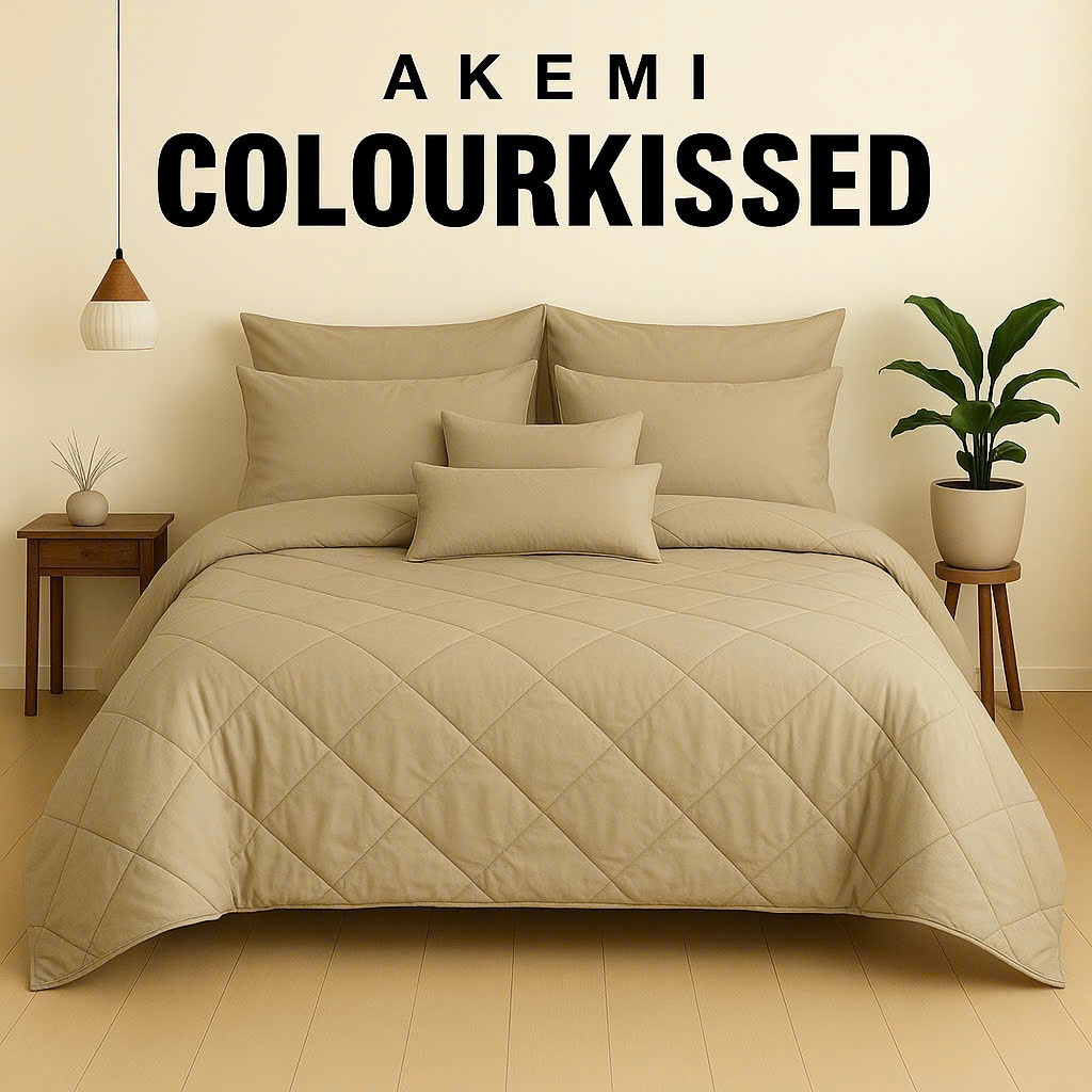 Bộ ga và Chăn chần bông Ai By Akemi Colourkissed Abinus, gồm 5 món ...
