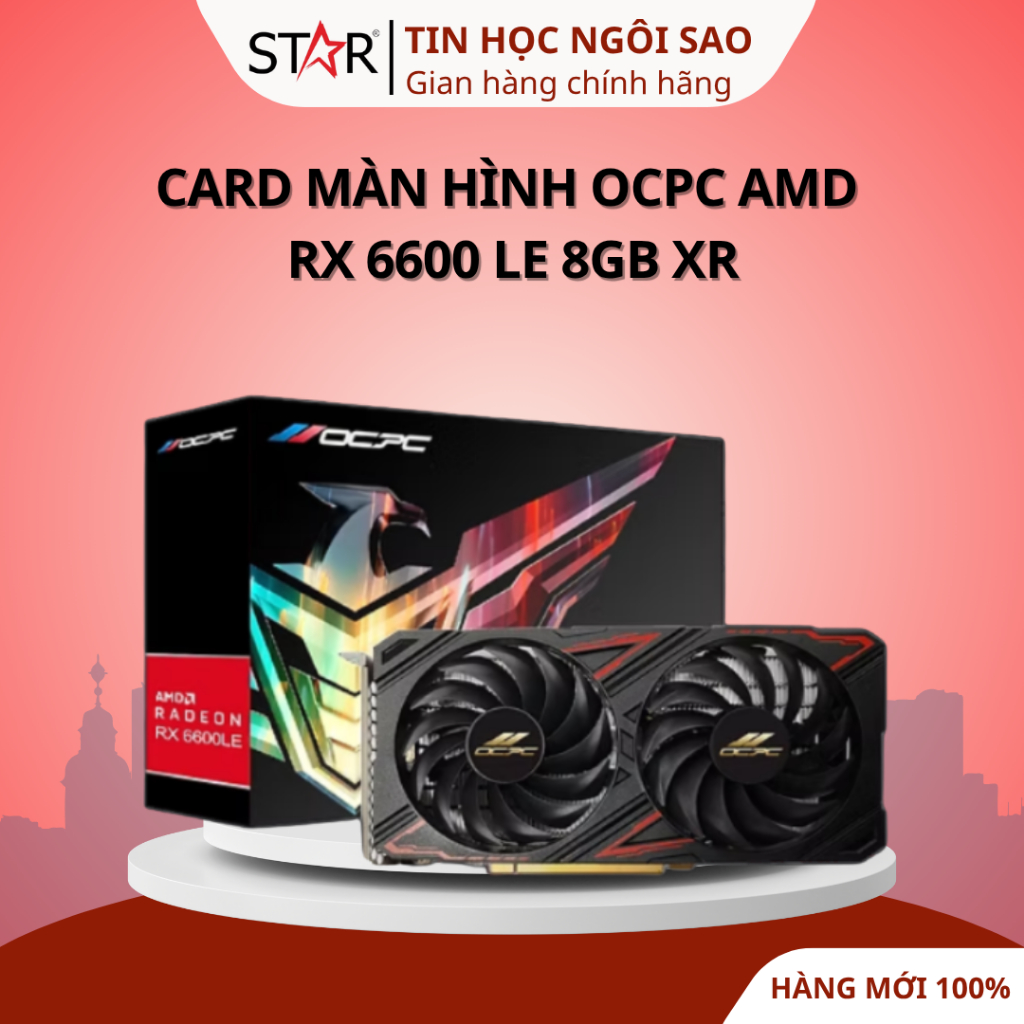 Card Màn Hình OCPC AMD RX 6600 LE 8GB XR - Bảo hành 36 tháng | Shopee ...
