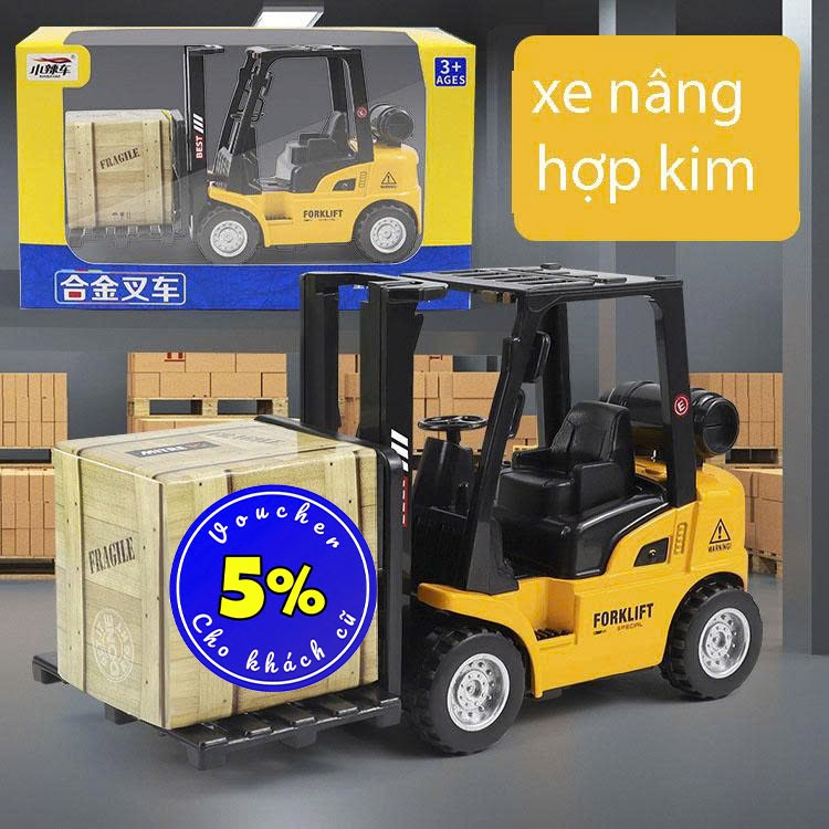 Xe nâng hạ đồ công trình – Đồ chơi pull back mô hình kim loại mới nhất ...