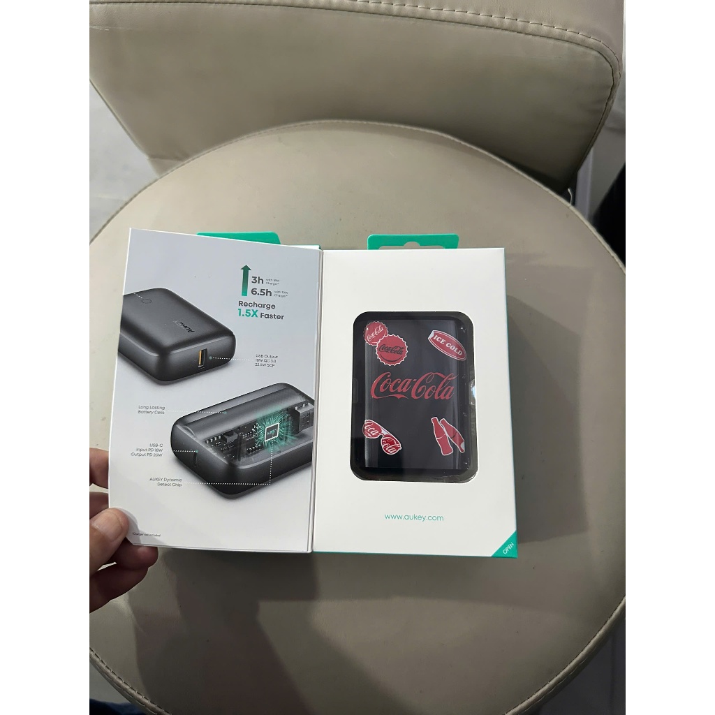 Pin sạc dự phòng Aukey 10000MAH PD 20W & QC 3.0 (PB-N83S) | Shopee Việt Nam