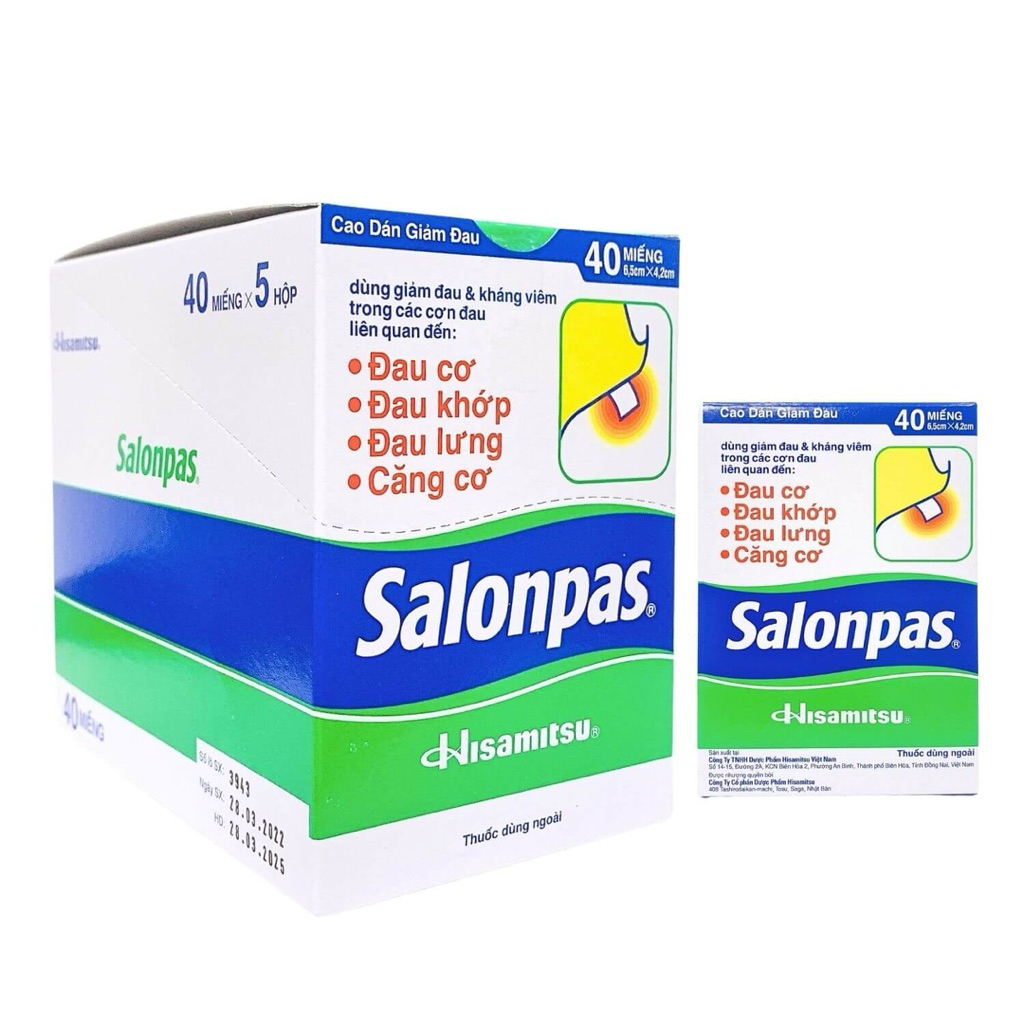 Salonpas - Miếng Dán Giảm Đau Chính Hãng, Giá Tốt, Đảm Bảo | Shopee ...