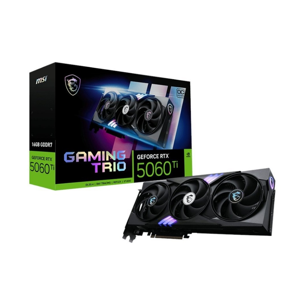 Card màn hình MSI GeForce RTX™ 5060 Ti 16G GAMING TRIO OC | Shopee Việt Nam