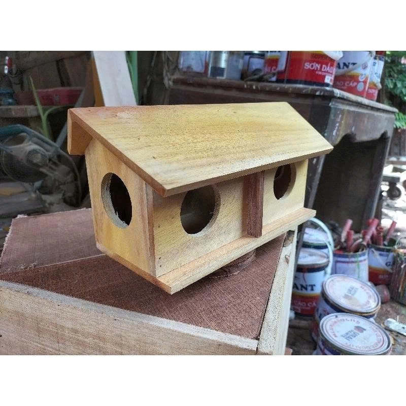 Tổ chim gỗ, tổ chim trang trí, tổ chim các dòng chim nhỏ 30×13×14cm ...