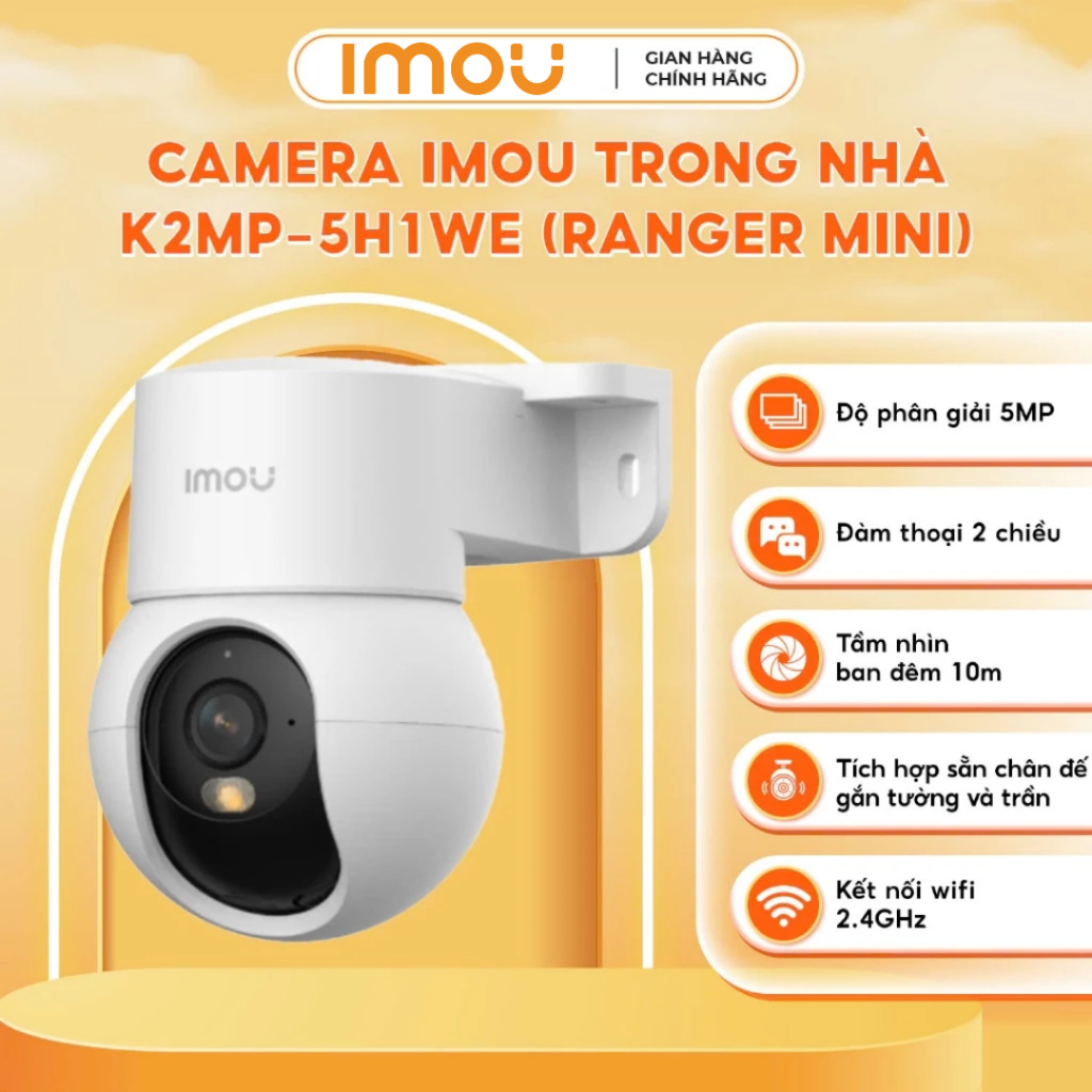 Camera Wifi IMOU Ranger Mini K2MP 3MP/ 5MP Trong Nhà Chính Hãng - Tích ...