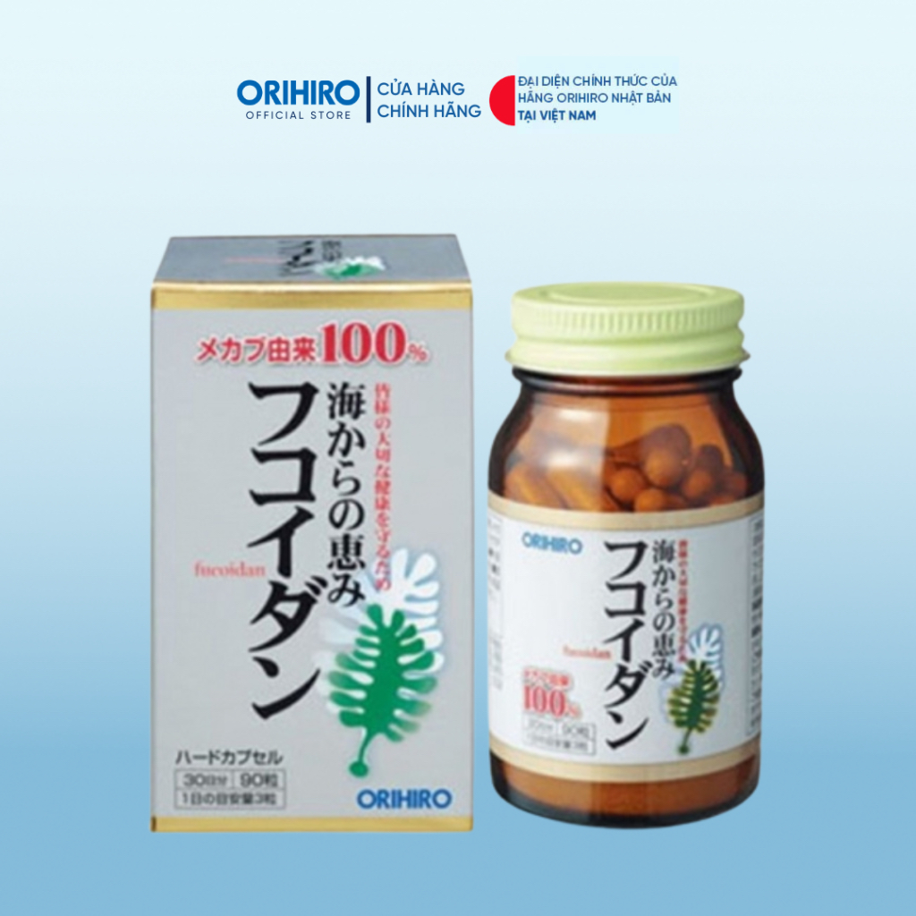 Tảo Fucoidan Orihiro 90 viên (BẢO HÀNH 3 THÁNG) viên nhỏ dễ uống ...