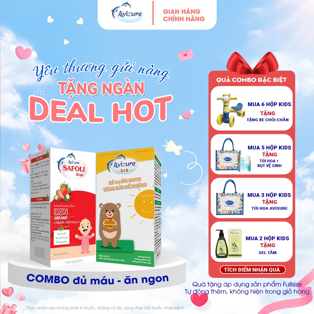 TPBVSK Sắt kẽm Hữu Cơ Mỹ Avisure Safoli - ZiO cho bé 30ml | Shopee Việt Nam