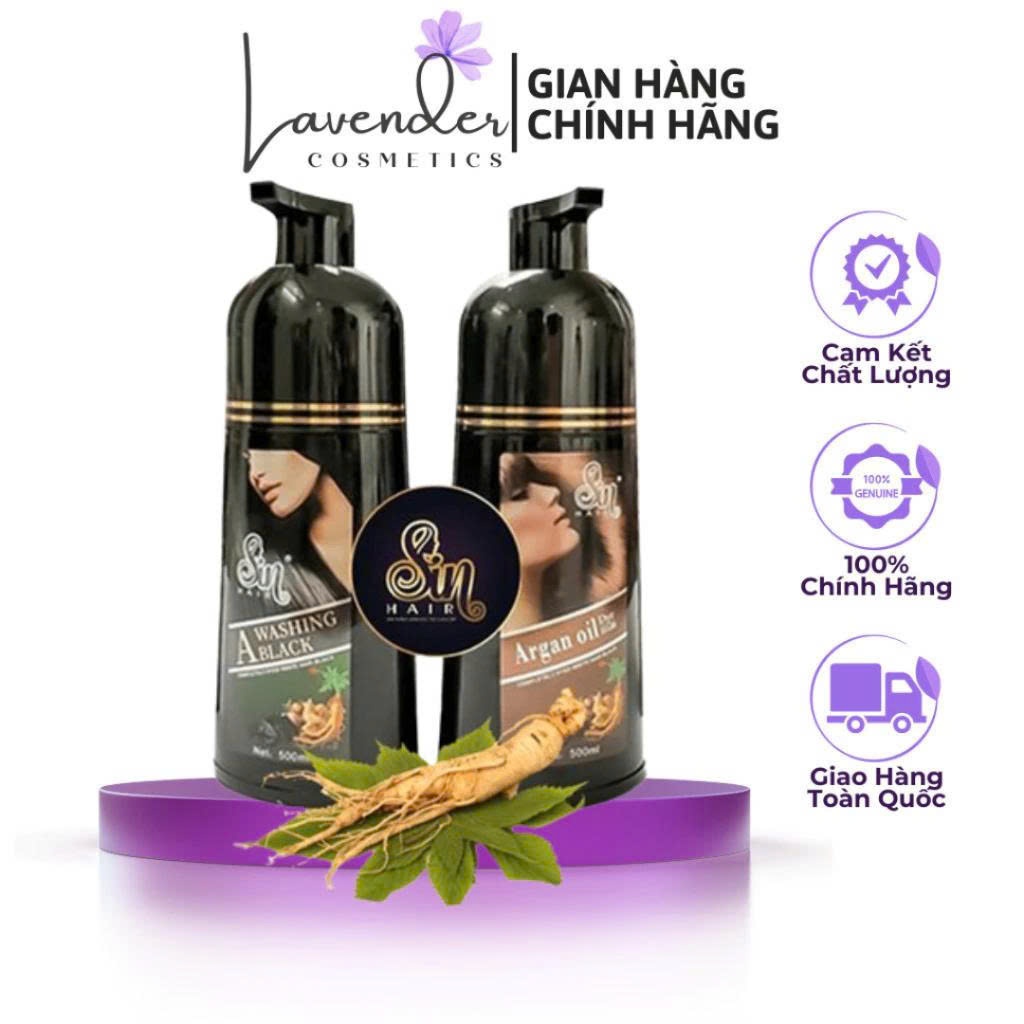 DẦU GỘI PHỦ BẠC SIN HAIR NHẬT BẢN CHÍNH HÃNG 500ML, THẢO DƯỢC NHUỘM ĐEN ...