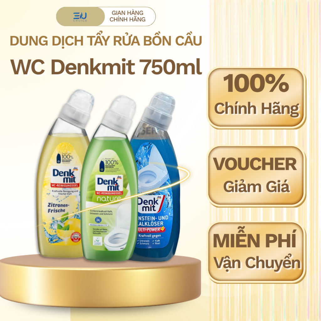 Nước Tẩy Bồn Cầu Đức Denkmit WC Reiniger 750ml Vệ Sinh Sáng Bóng, Khử ...