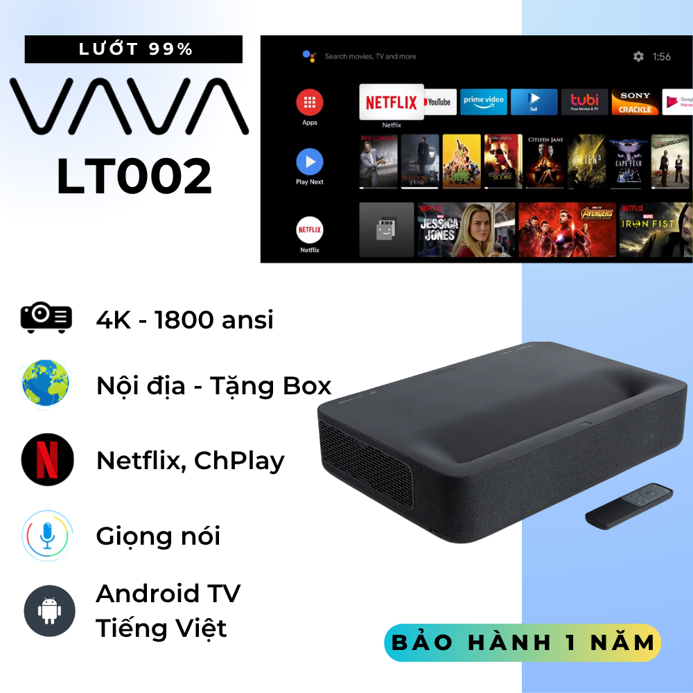 Máy chiếu Vava Lt002 - Máy chiếu siêu gần 4K lướt | Shopee Việt Nam