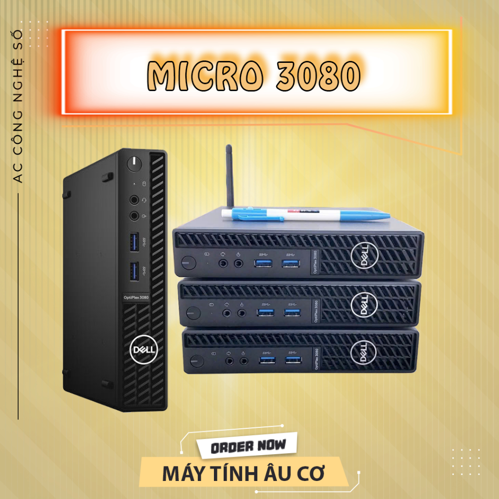 [Đúng hình] Mini PC Dell Optiplex 3080 micro siêu nhỏ gọn - Wifi ...