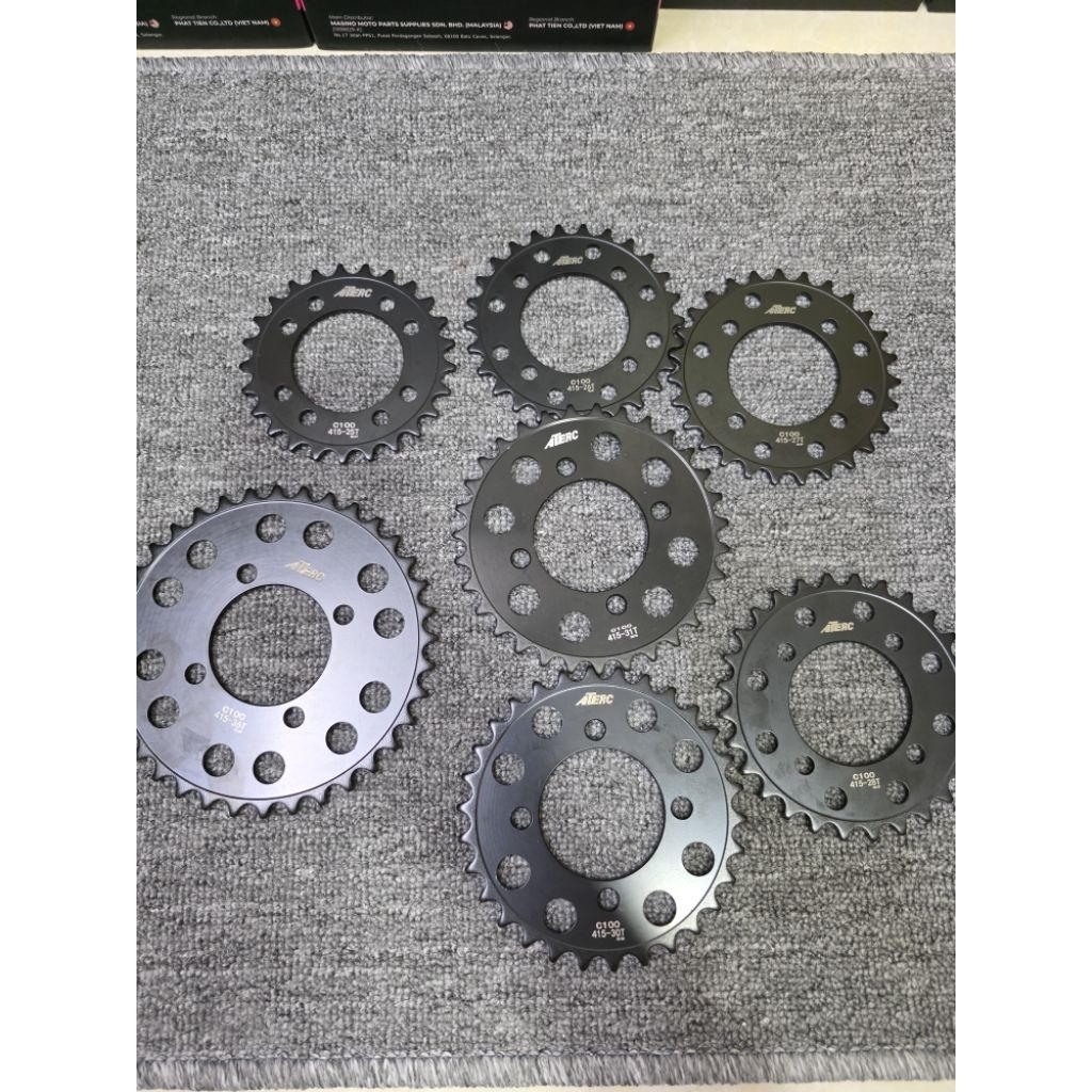 DĨA THÉP ĐEN ATE RACING 7LI (415H) CHO WAVE DREAM 100 ĐỦ SIZE | Shopee ...