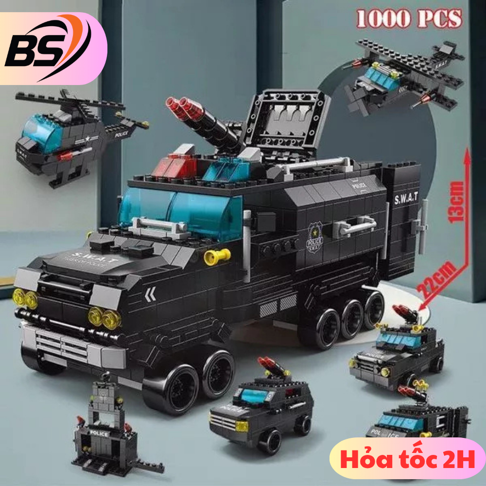 Lắp Ghép Xe OTO SWAT 920 Mảnh 51 Tạo Hình Bộ Đồ Chơi Lắp Ghép Xe Cảnh ...
