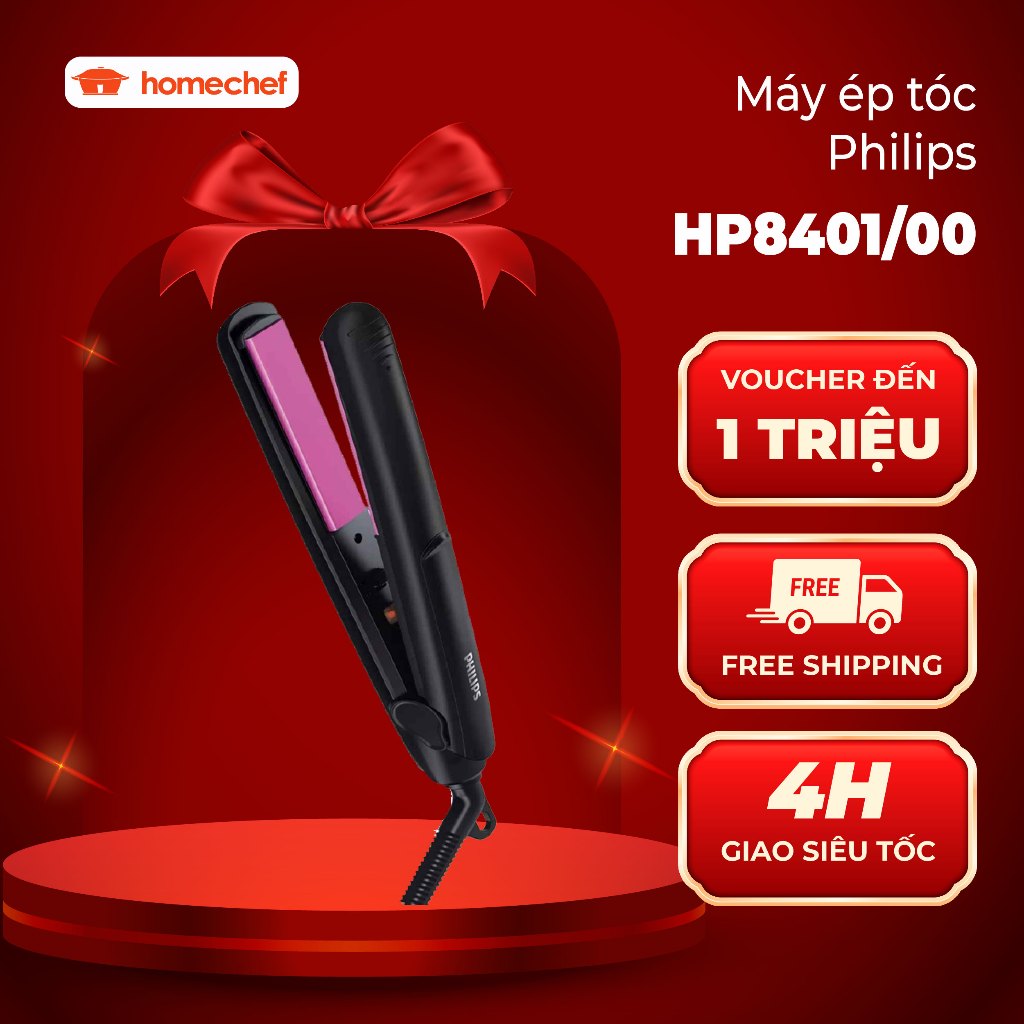 Máy Ép Tóc Tạo Kiểu Philips HP8401 - Tạo Kiểu Nhanh An Toàn Bảo Vệ Tóc ...