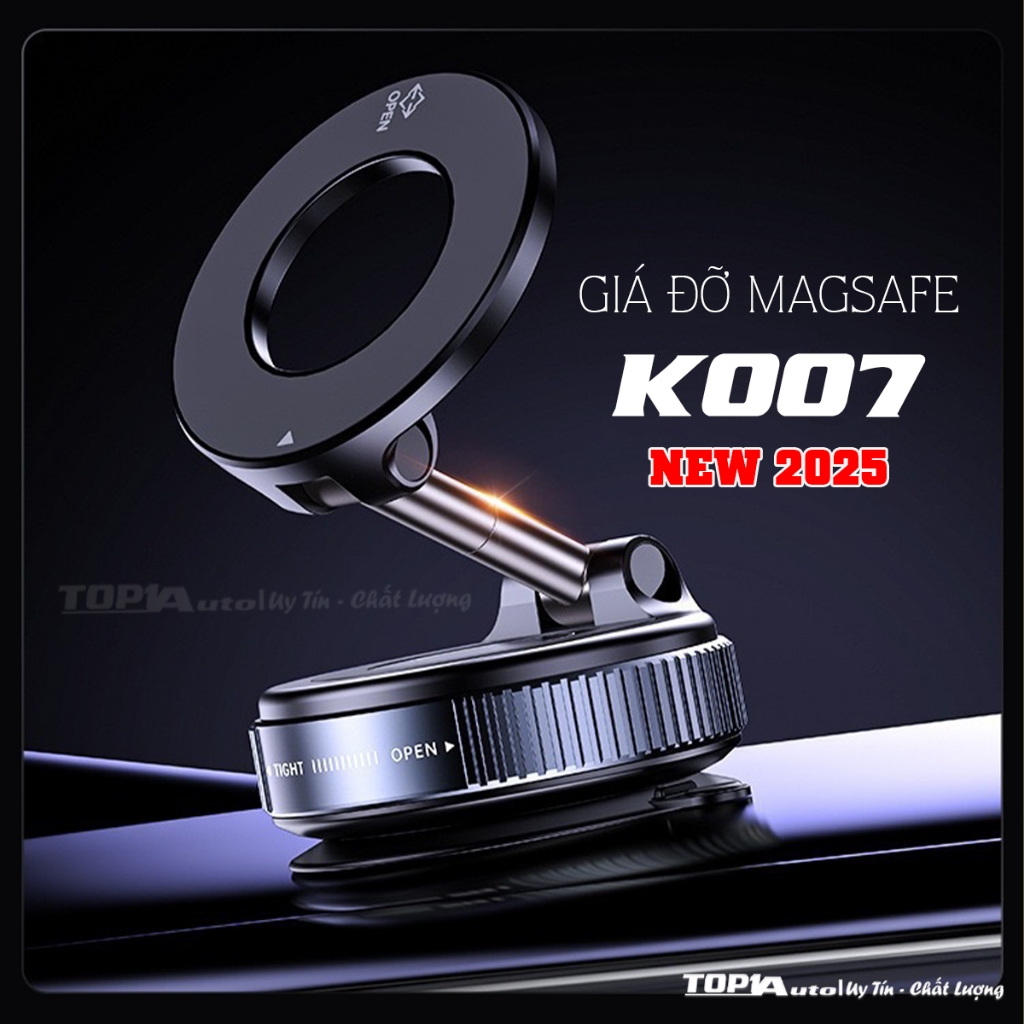 Giá Đỡ Điện Thoại Ô Tô K007 MagSafe Nam Châm Hút Chân Không, Đế Dán ...