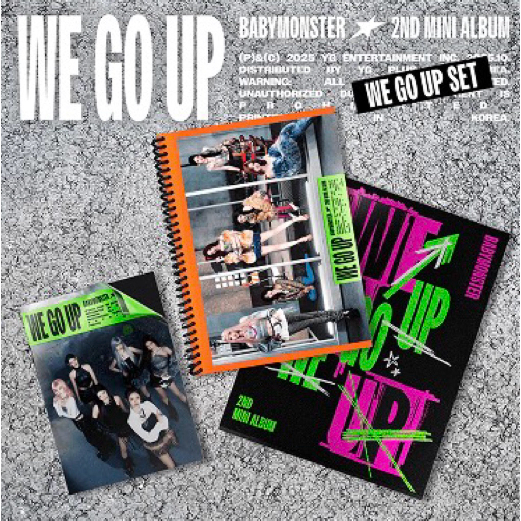 BABYMONSTER - WE GO UP Mini Album thứ 2 (WE, GO, UP, PATTERN Ver ...