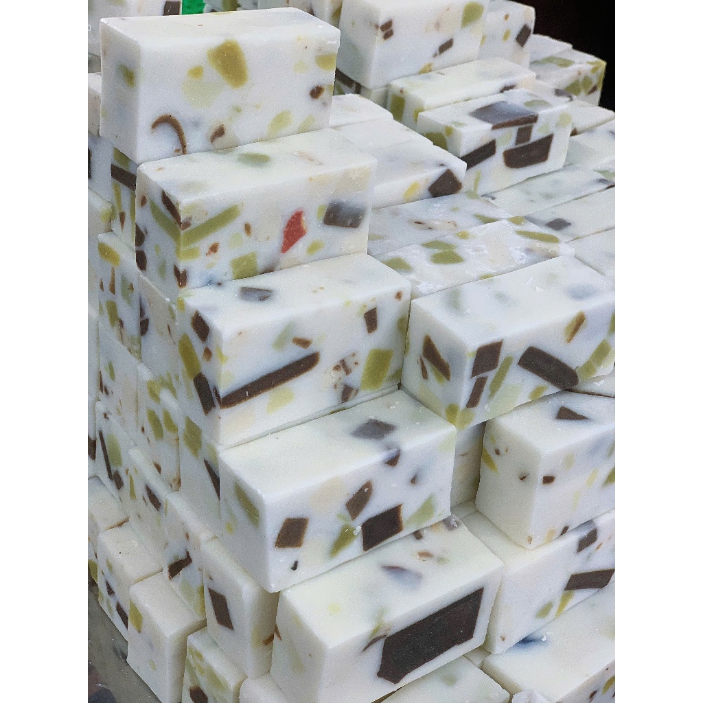 Combo xà bông thiên nhiên không hộp Pơ Lang làm sạch, dưỡng da 4 bánh ...