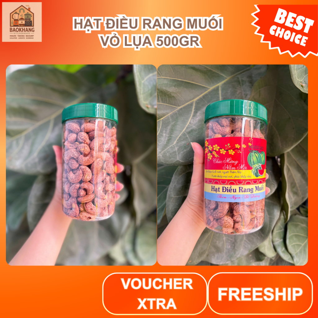 HẠT ĐIỀU RANG MUỐI 500GR - 179k | Shopee Việt Nam
