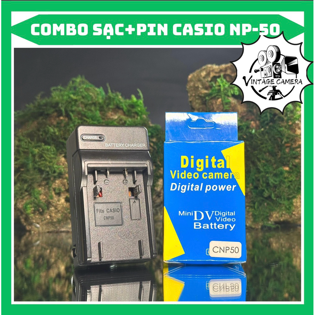 Bộ Sạc Pin Casi NP-50 ( Bộ Sạc Pin thay thế ) dùng cho EX-V7, Exilim EX ...