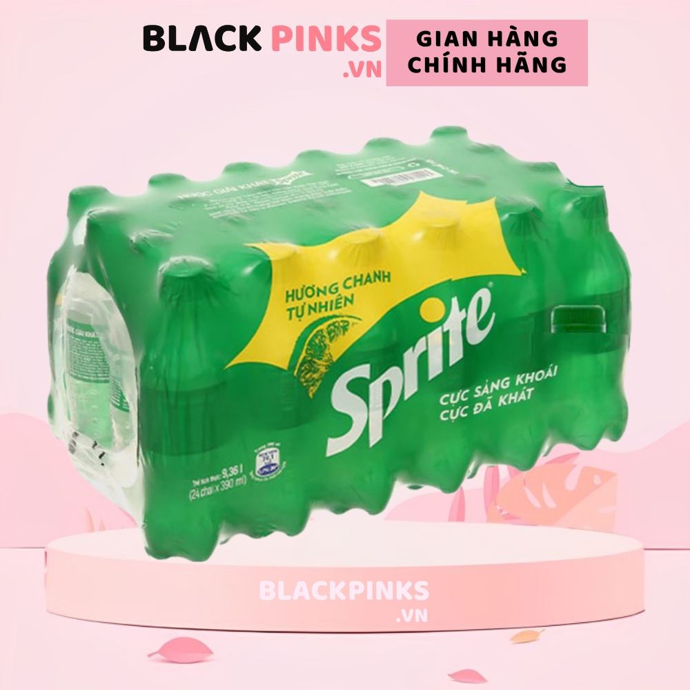 Thùng 24 chai nước ngọt Sprite chanh chai 390ml | Shopee Việt Nam