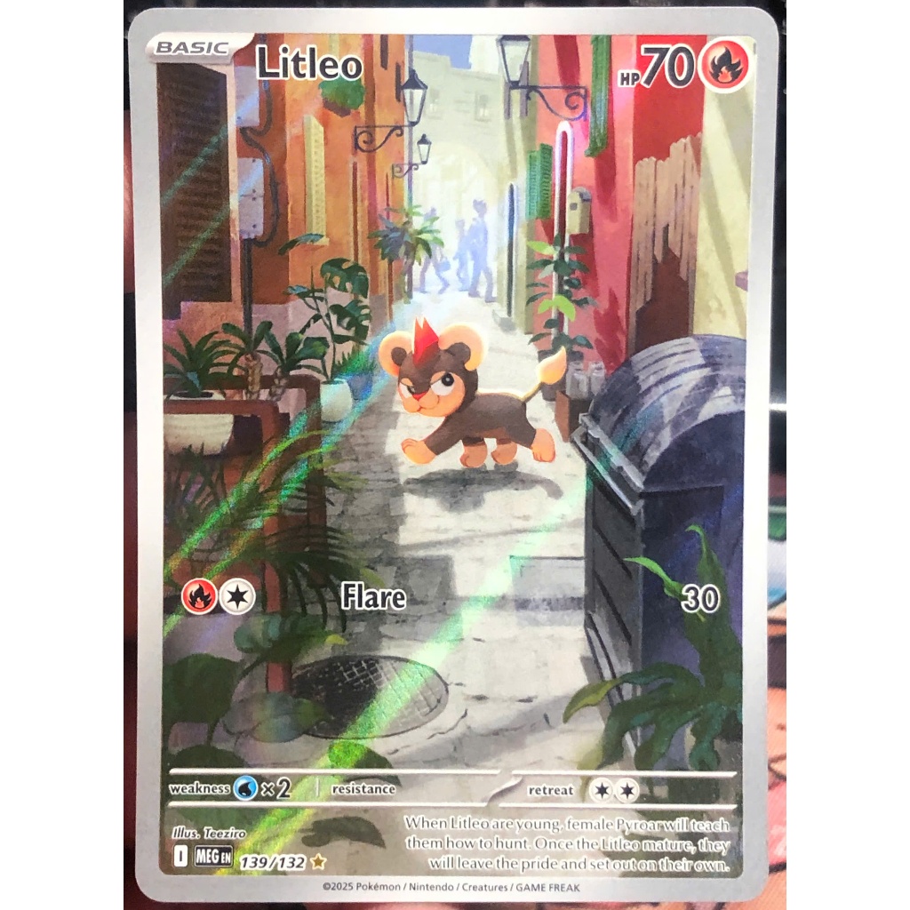 [KW2 Pokemon] [EN] Thẻ Litleo - 139/132 - ME01 - Illustration Rare ...